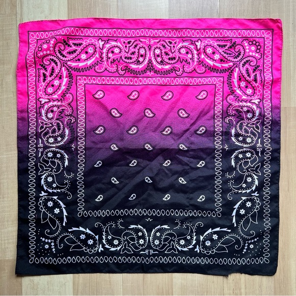 Vintage | Accessories | Hot Pink Barbie Core Bandana | Poshmark